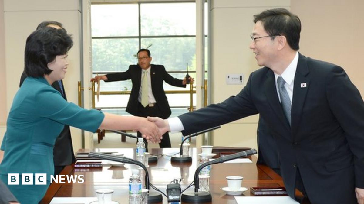 Korean officials hold key talks at Panmunjom - BBC News