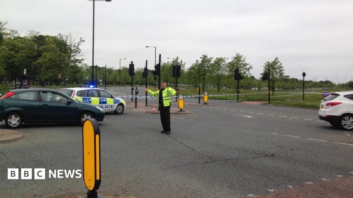 Three hurt in police pursuit crash in Newcastle - BBC News