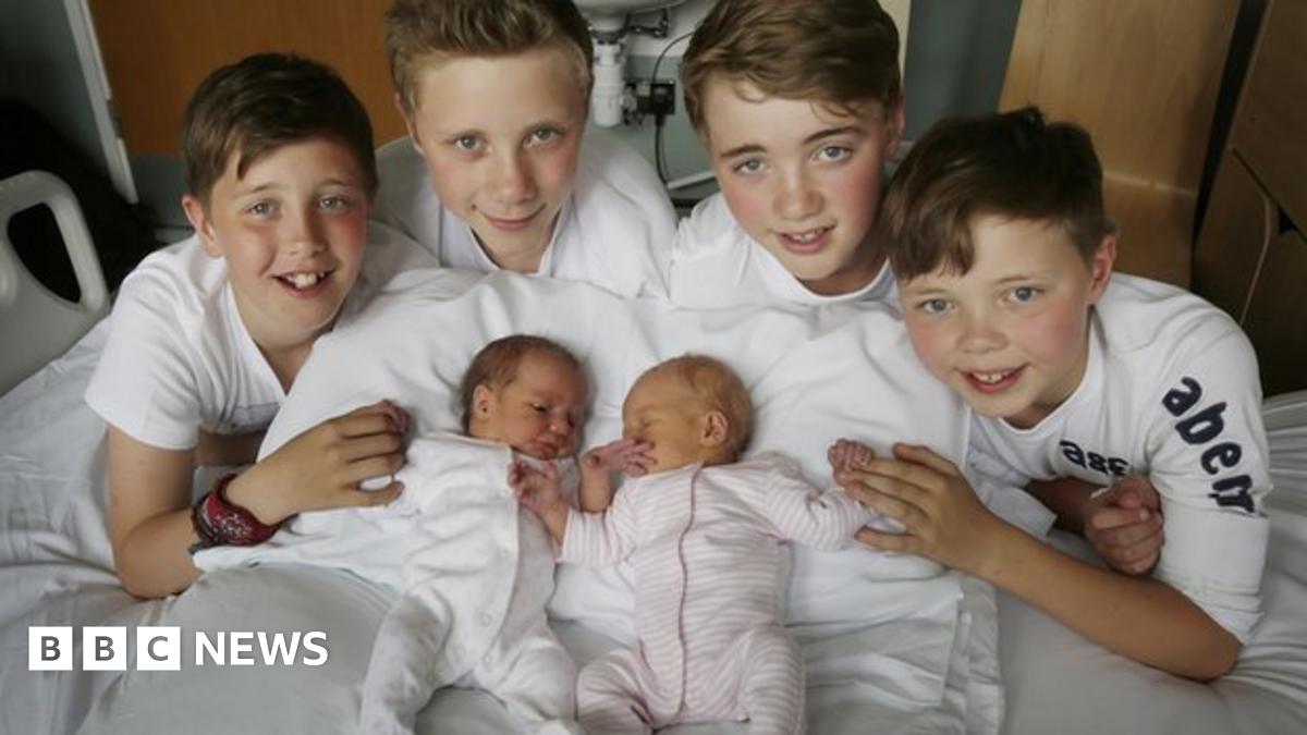 Double treble: What's the chance of having three sets of twins? - BBC News