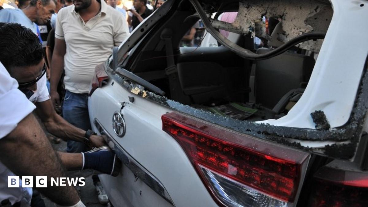 Bomb found under Italian embassy car in Libya - BBC News