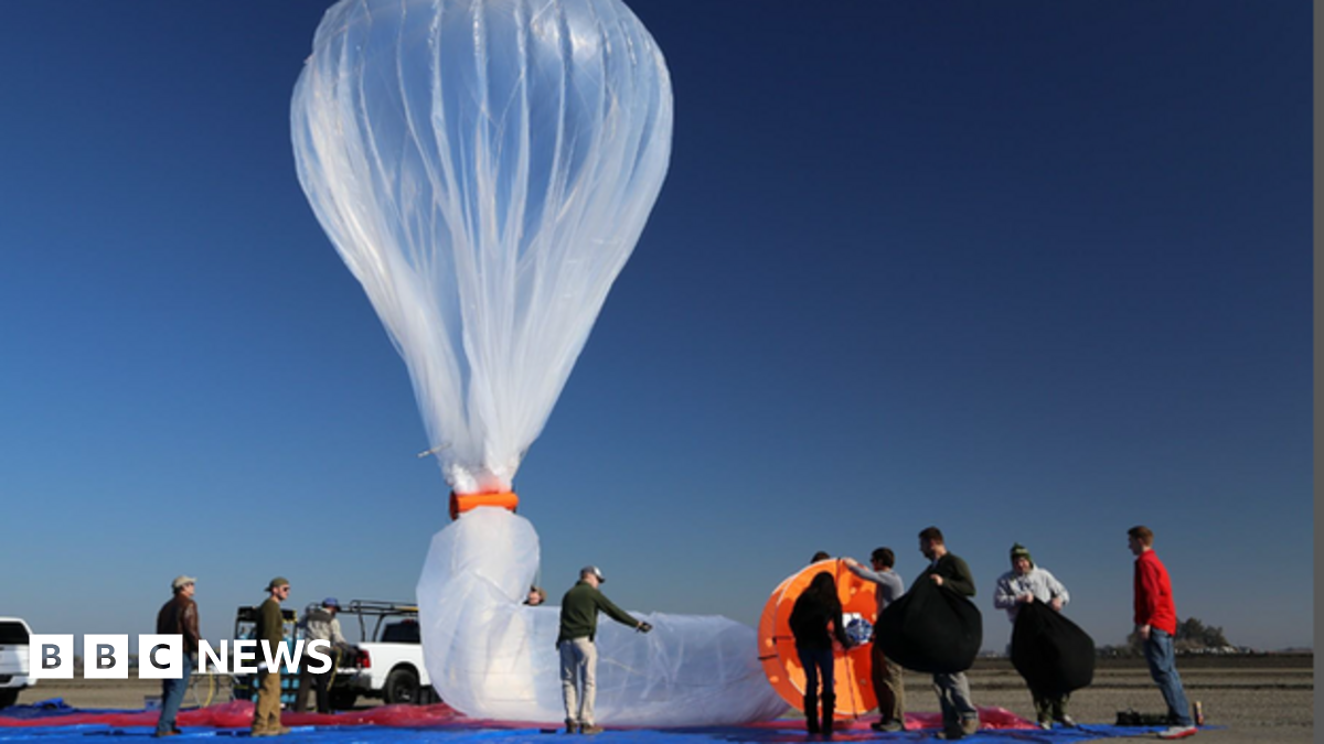 Google tests balloons to beam internet from near space - BBC News