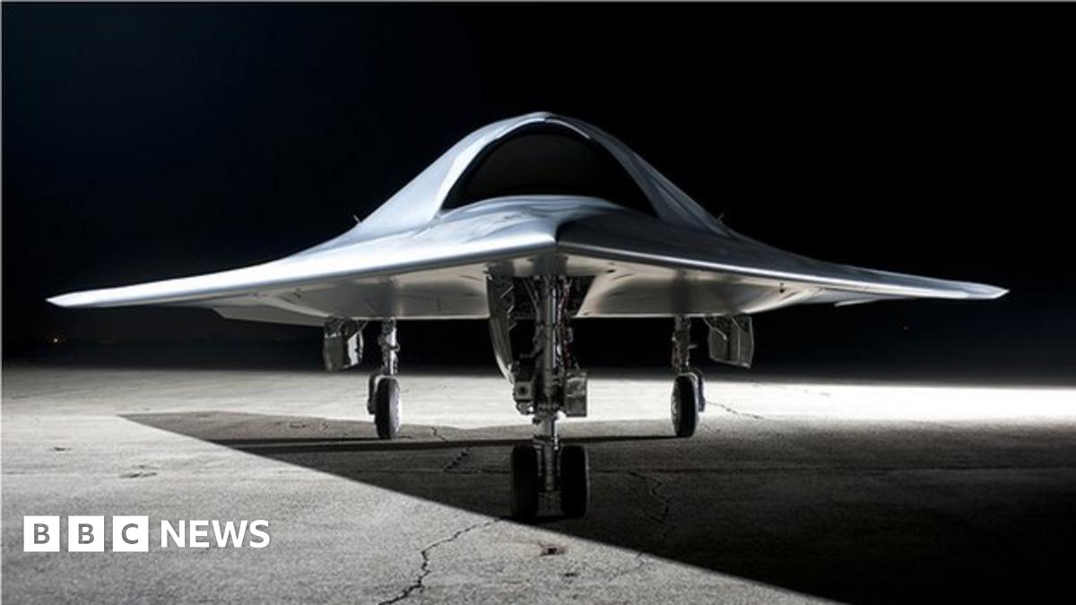 Drone technology used for pilotless fighter aircraft - BBC News