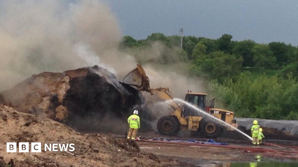Beenham compost fire: Seven-month long blaze finally out - BBC News