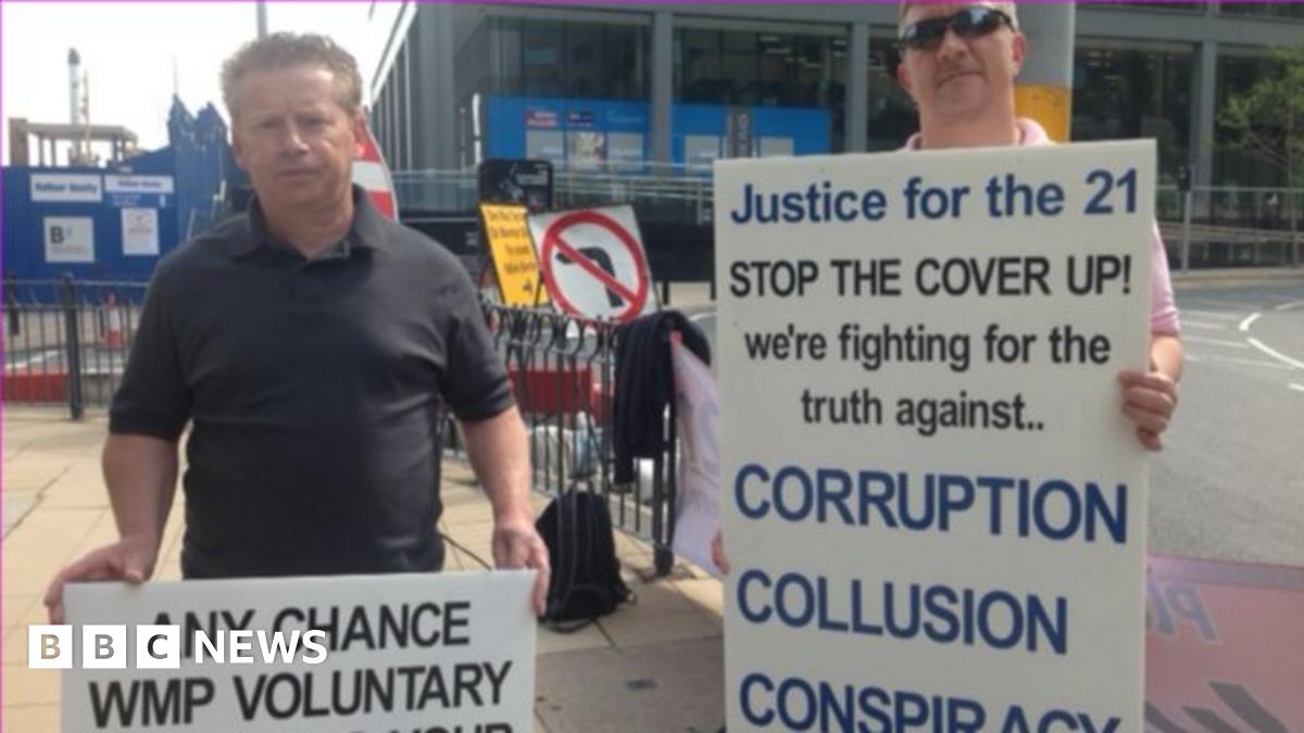 Birmingham pub bombings: Victim's brother in police HQ protest - BBC News