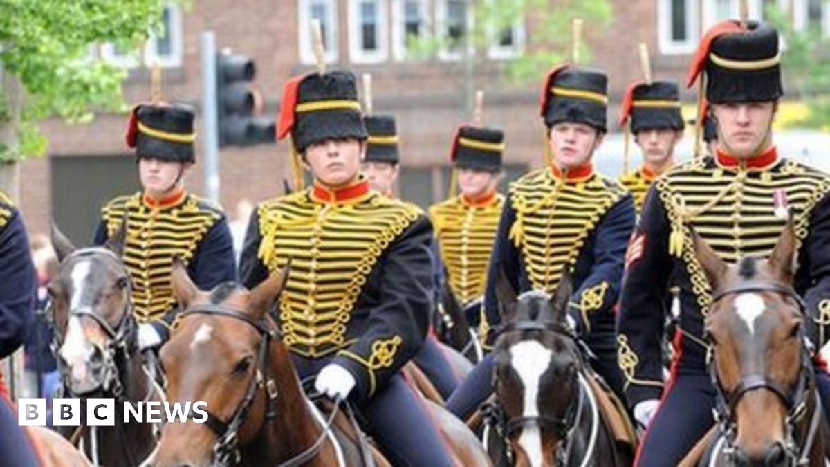 Red Arrows fly-past marks Armed Forces Day in Nottingham - BBC News
