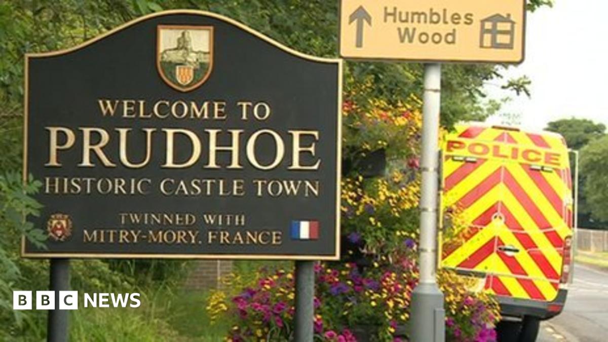 Man arrested after woman and dog killed in Prudhoe - BBC News