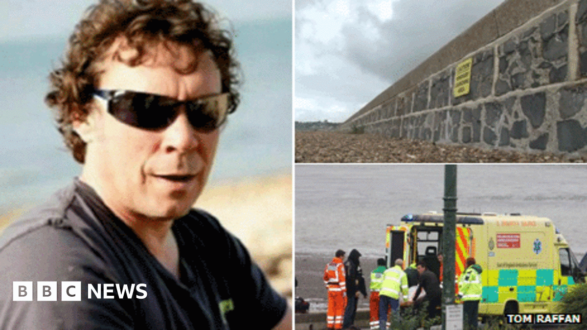 Southend kite surfer Mark Warren 'nearly died' in wall crash - BBC News