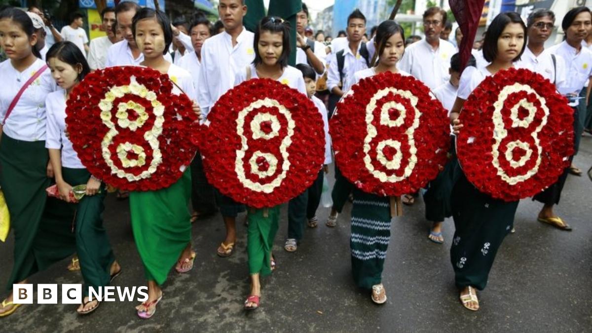 Burma marks 1988 pro-democracy uprising anniversary - BBC News