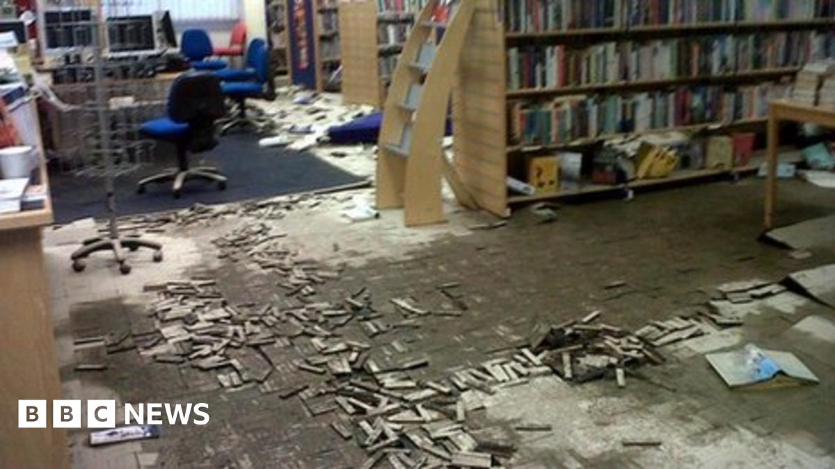 Flood-hit St Asaph library and one-stop shop reopens - BBC News