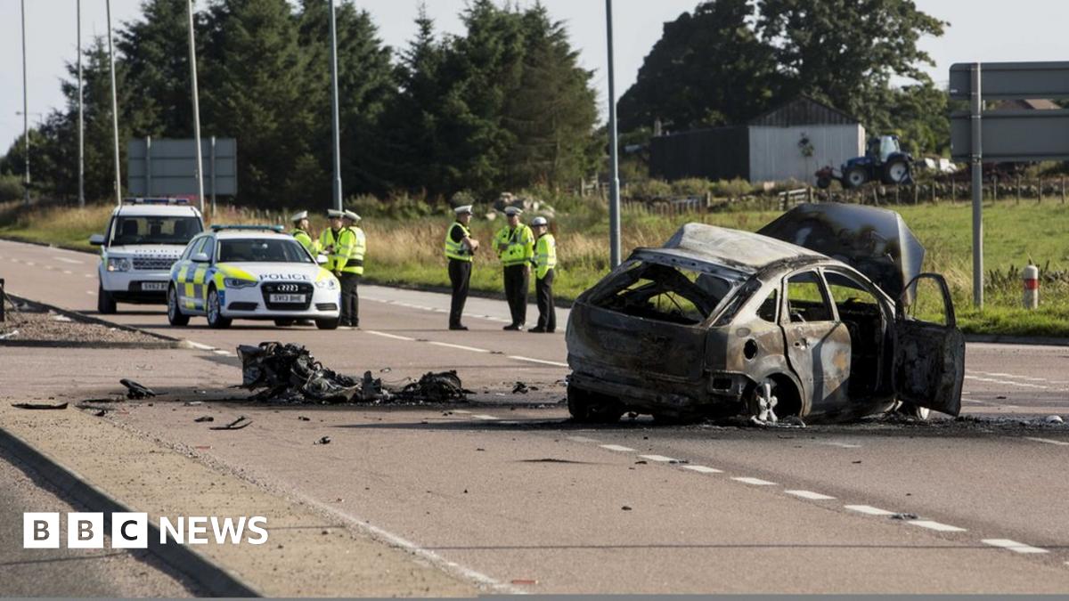 Biker dies after Portlethen A90 crash with car - BBC News