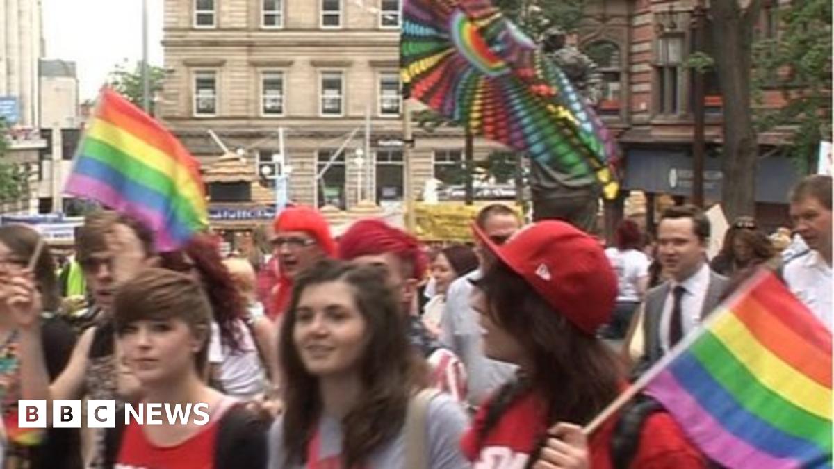 Derby Gay Pride march hit by cash woes - BBC News