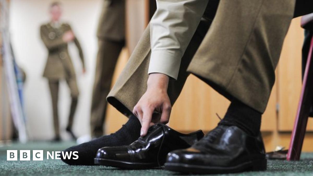 A rare glimpse inside the UK's only 'military prison' - BBC News