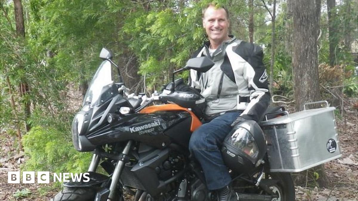 Bishop Auckland finale for son's 11,800-mile motorcycle ride - BBC News