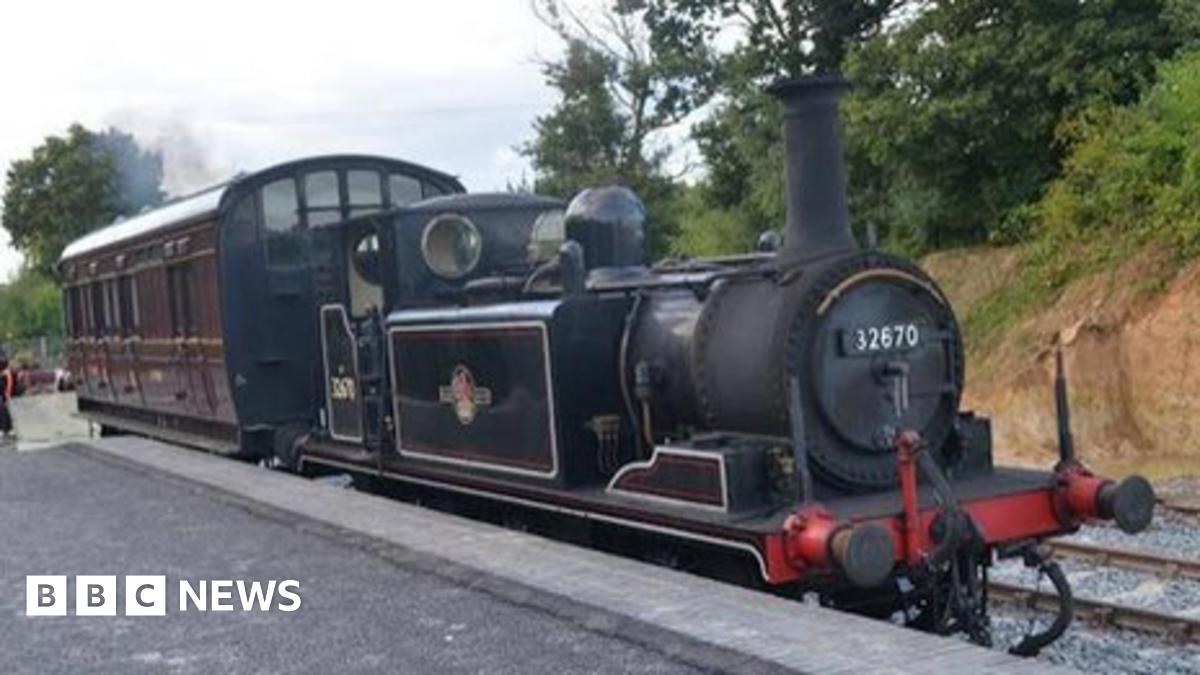First steam train in 50 years arrives at Robertsbridge - BBC News