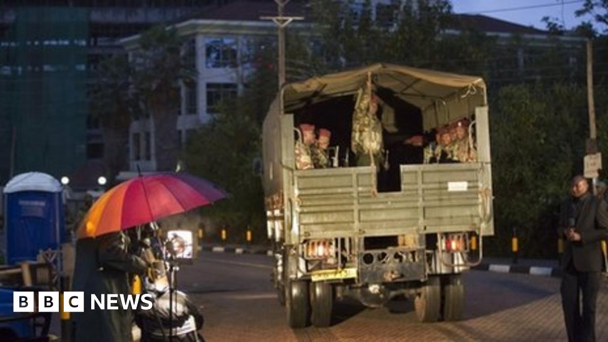 Nairobi Westgate attack: Smoke rises at shopping complex - BBC News