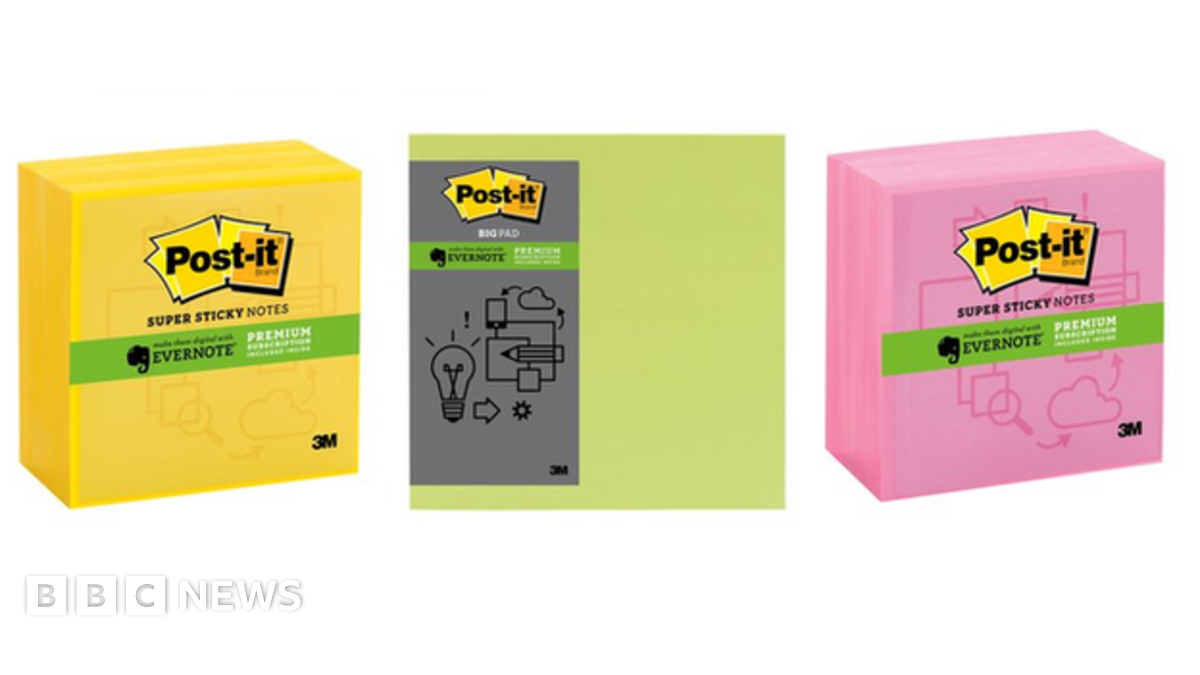 Evernote app and Post-it notes form partnership - BBC News