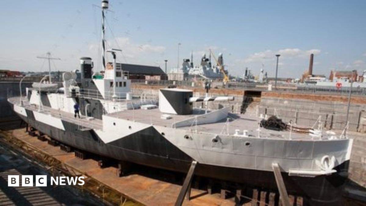 HMS Monitor M33 to become Portsmouth tourist attraction - BBC News