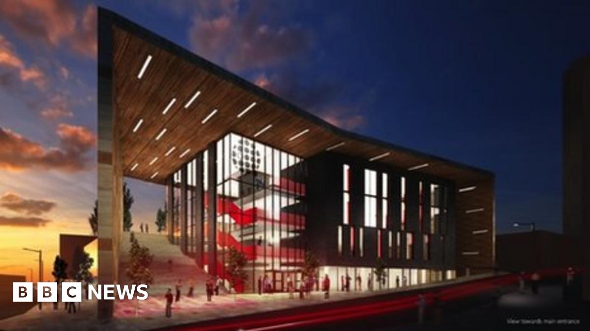 Barnsley library protest outside threatened building - BBC News