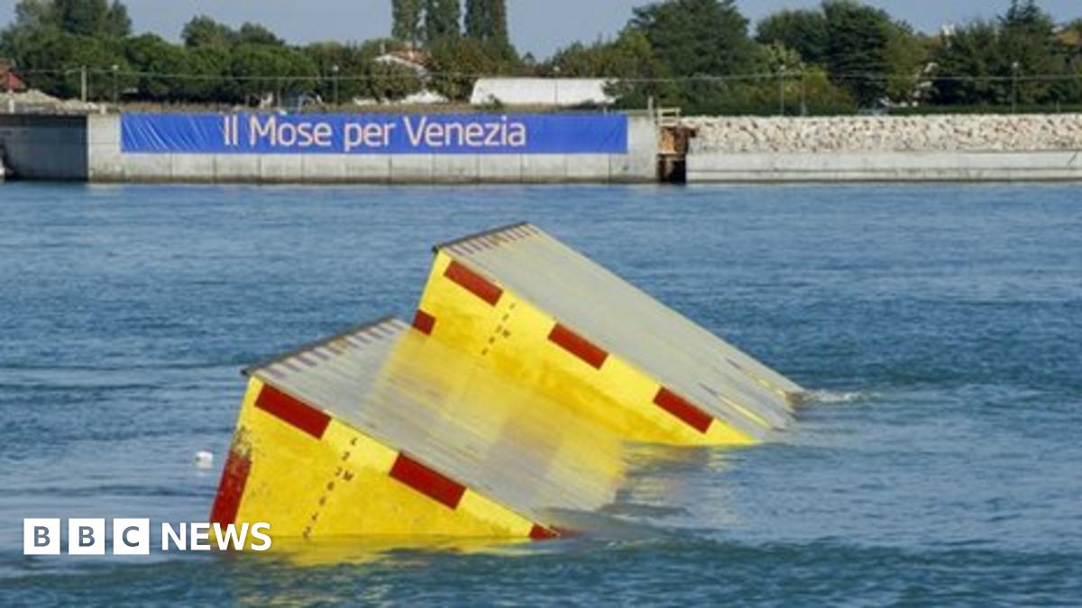Venice flood barriers pass first test - BBC News