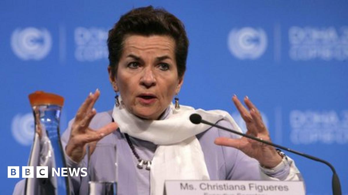 UN climate chief's tears over future generations - BBC News