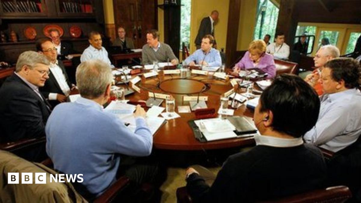 G8 table finds new home with prime minister in Downing Street - BBC News