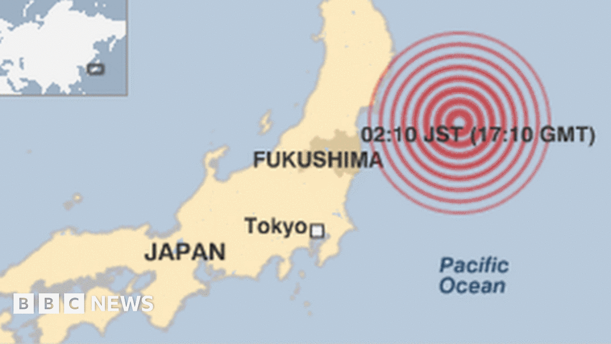 Small tsunami reaches Japan after earthquake - BBC News