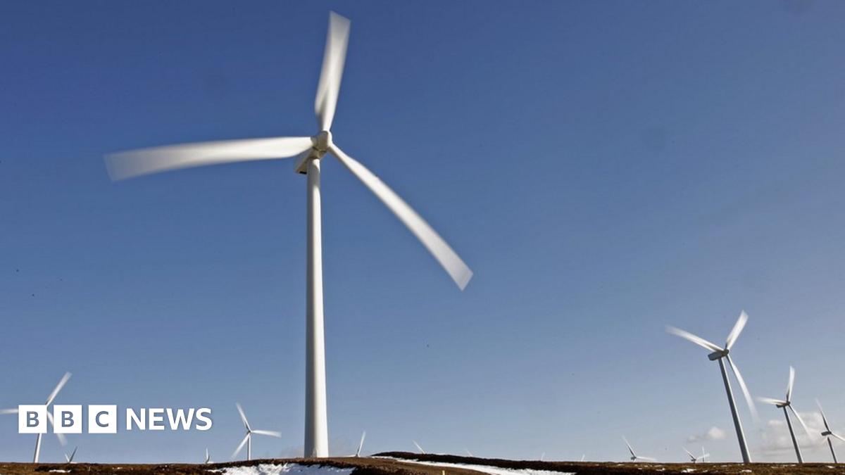 Protest held against SSE's Strathy South wind farm - BBC News