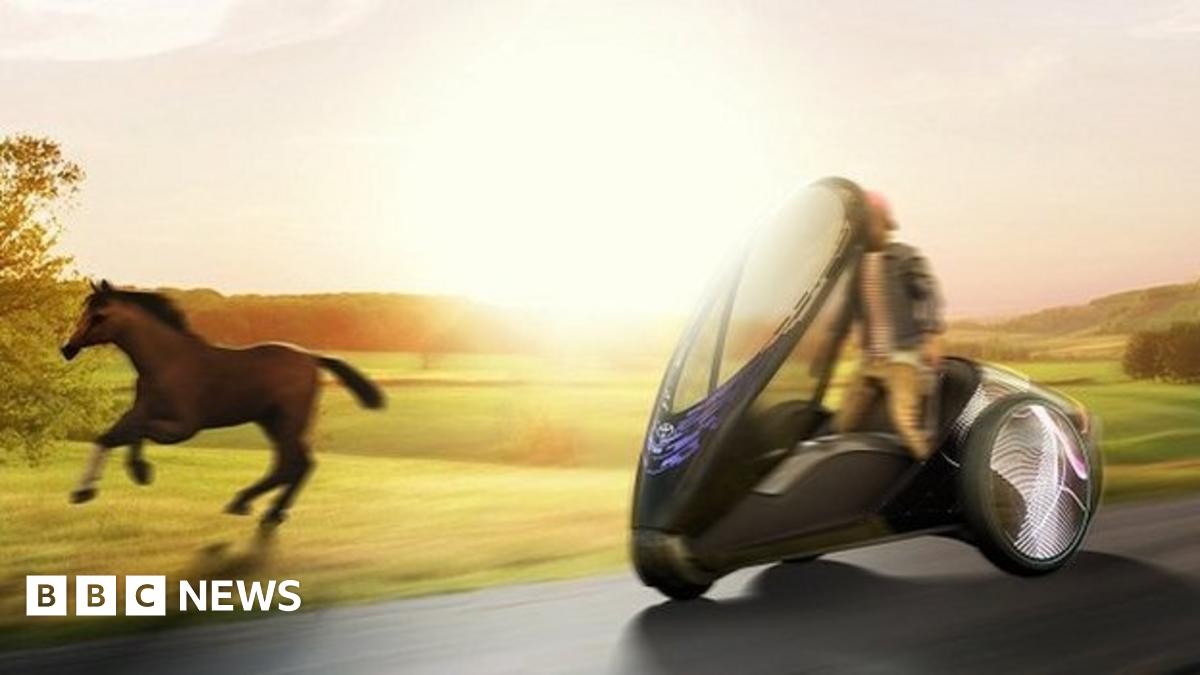 Forget a steering wheel - new Toyota inspired by horses - BBC News