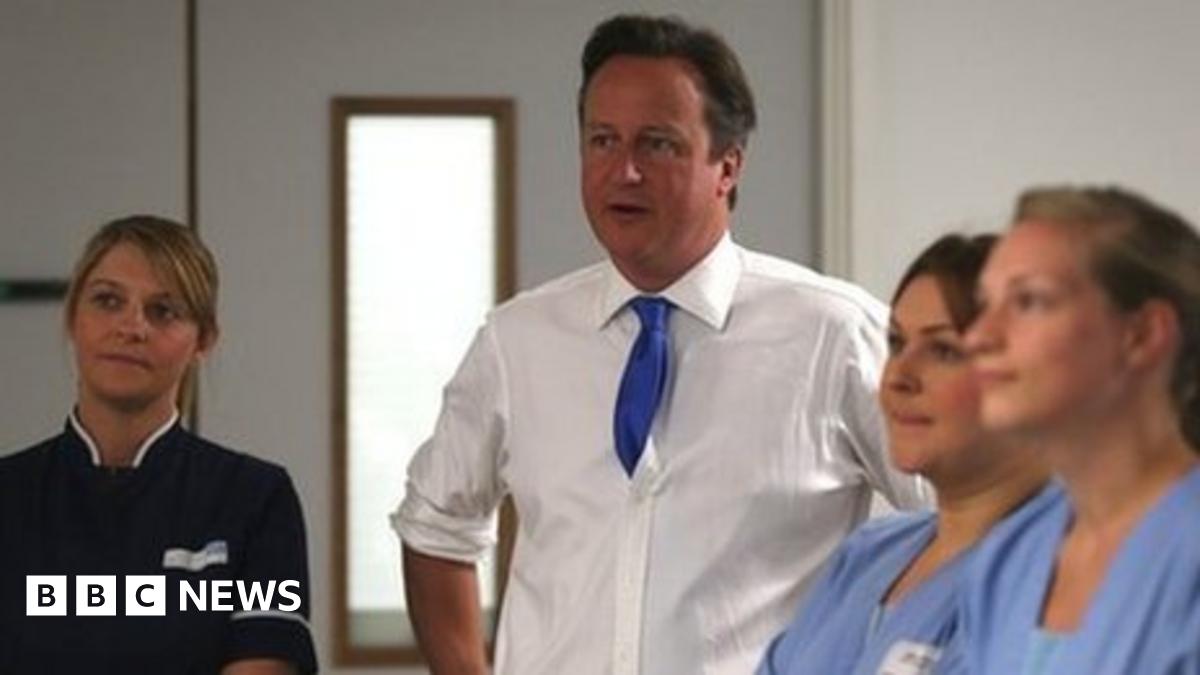 Cameron takes centre stage on NHS - BBC News