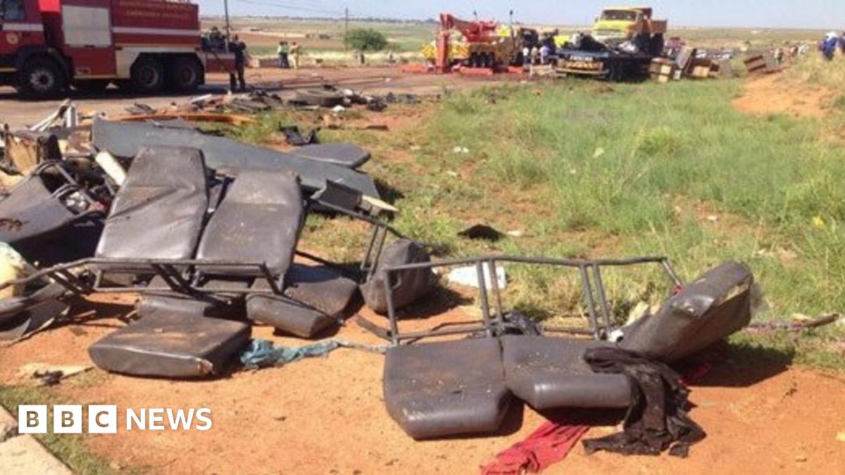South Africa shock over bus collision in Mpumalanga - BBC News