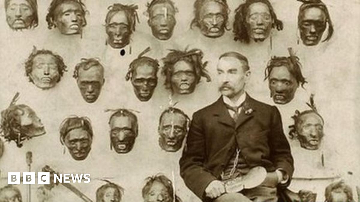 What to do with an ancient skull and head collection? - BBC News