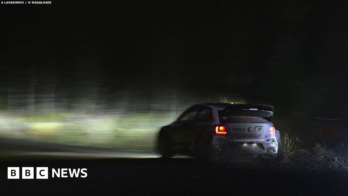 In pictures: Wales Rally GB roars into the night - BBC News