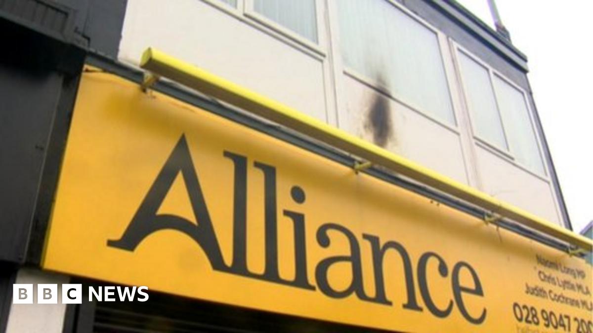 East Belfast Alliance Party offices petrol bombed - BBC News