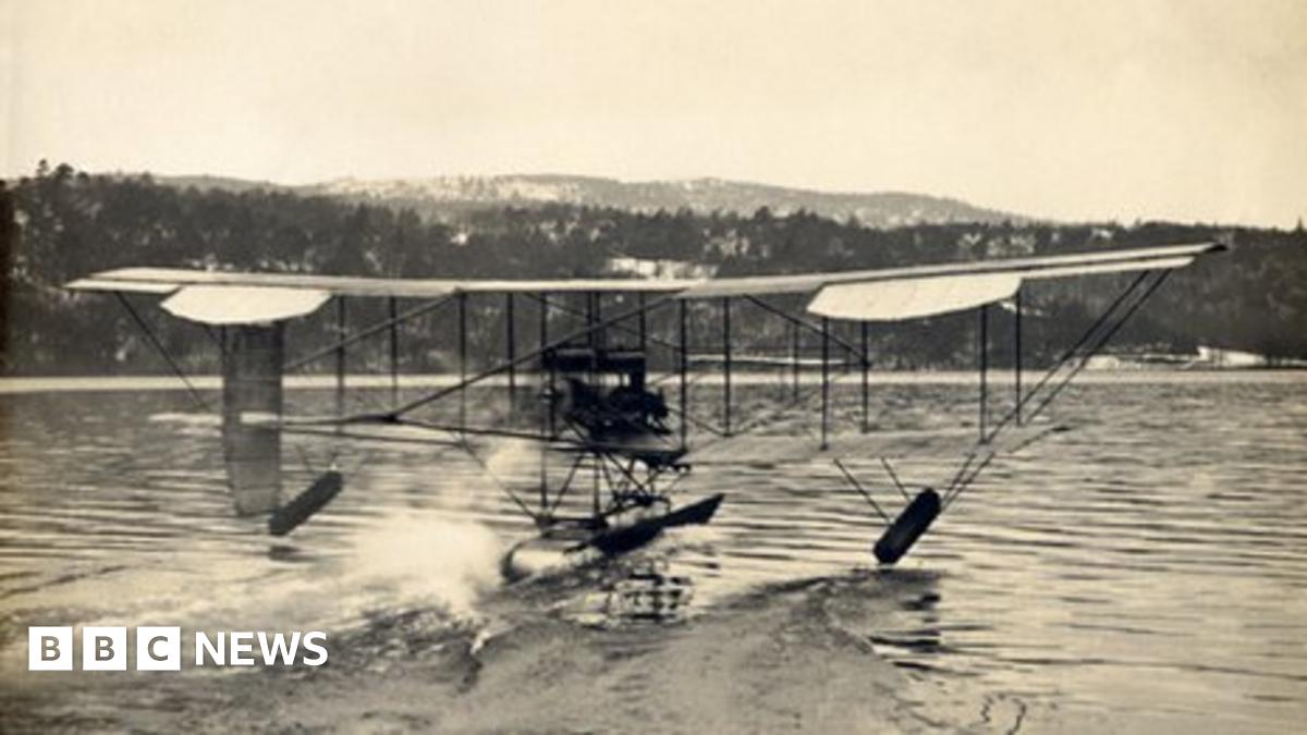 Team bids to recreate historic Waterbird flight on Windermere - BBC News