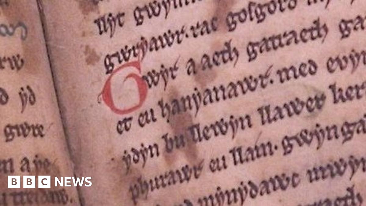 Historic Book of Aneirin put online by National Library - BBC News