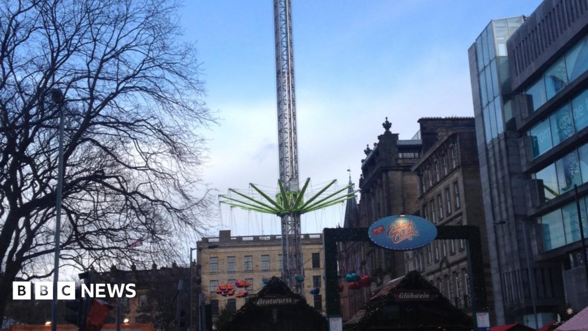 High wind closes Edinburgh Christmas rides - BBC News