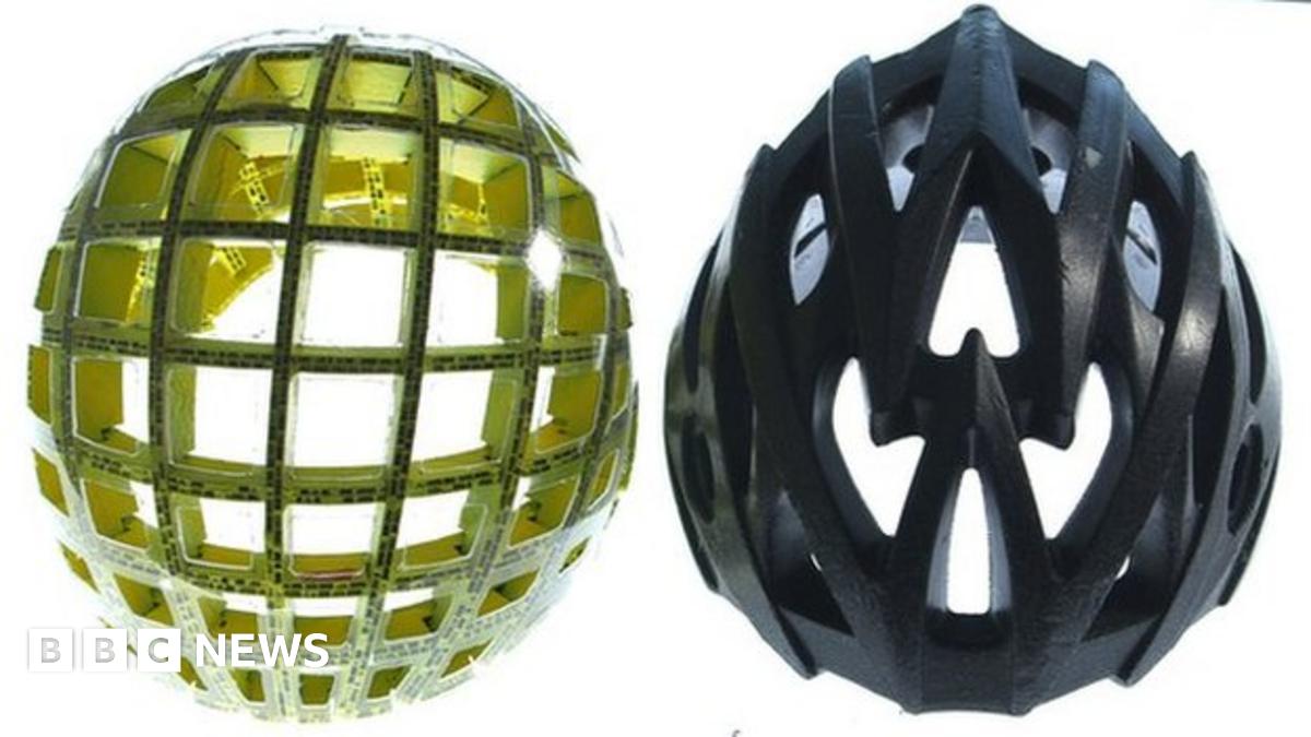 The secret ingredient for a safer bike helmet: paper - BBC News