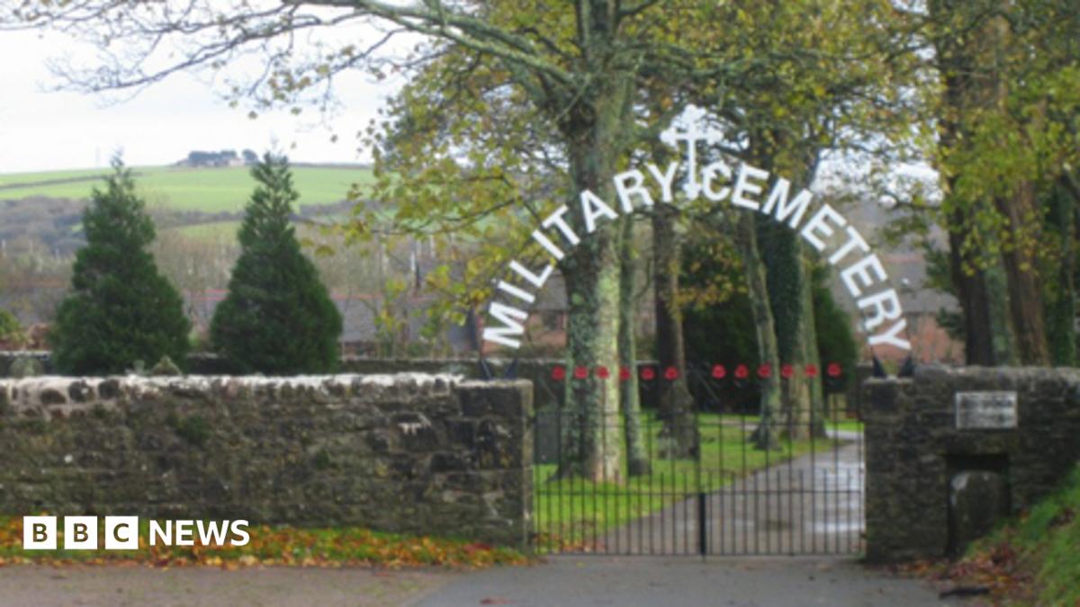 Collapsed WW1 graves at Llanion cemetery may be exhumed - BBC News