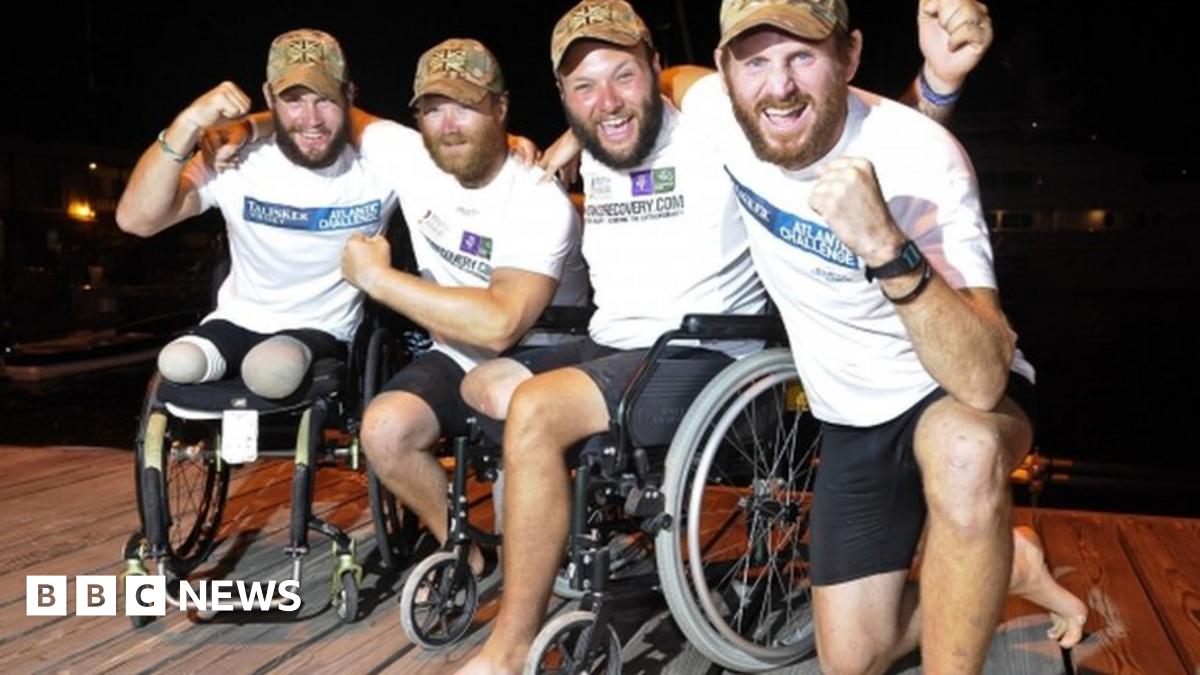 Amputee Cayle Royce's journey to Atlantic row - BBC News