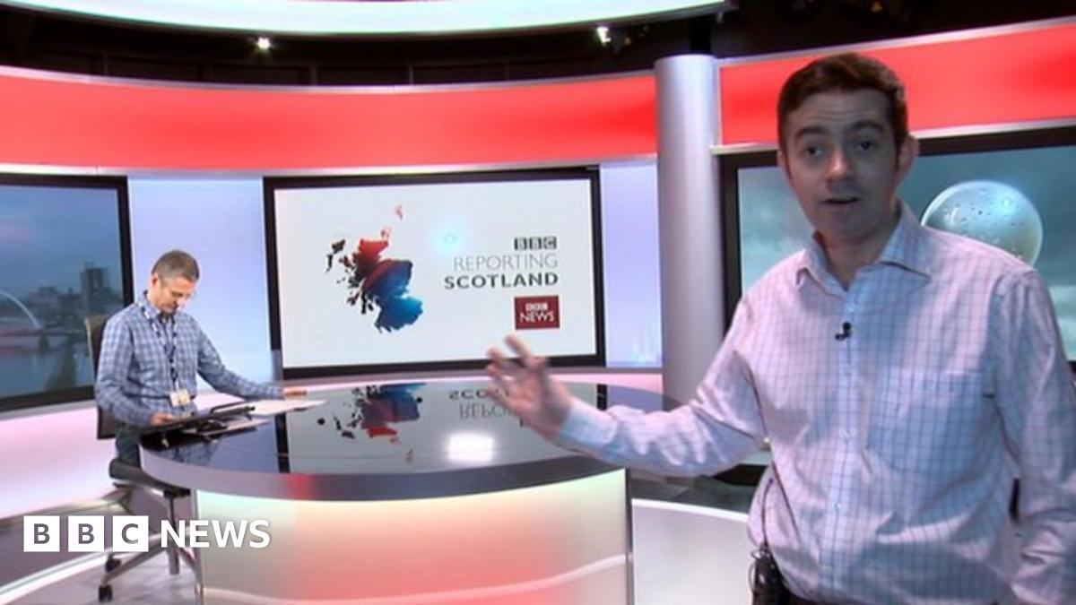 Reporting Scotland studio gets a new look - BBC News