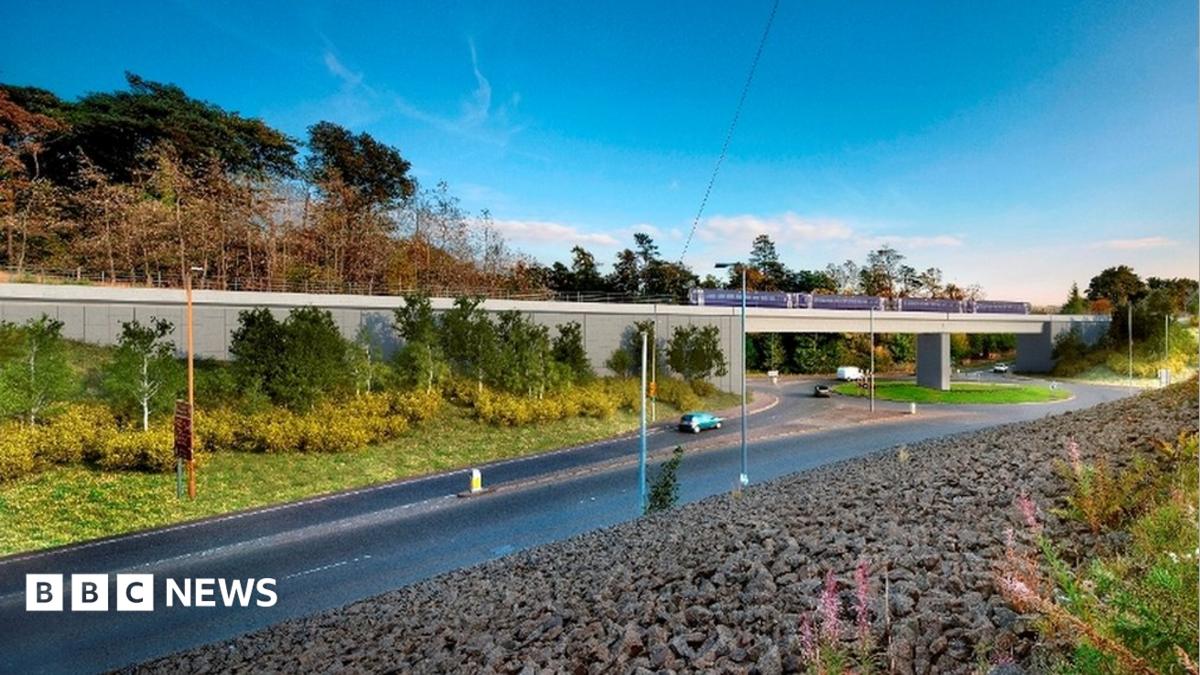 Roads to be closed as Hardengreen bridge installed - BBC News
