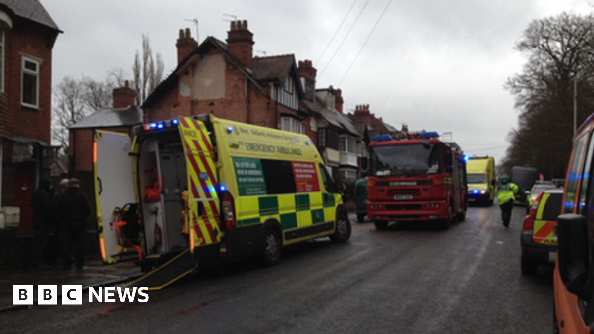 Trapped man rescued from trench in Bearwood - BBC News