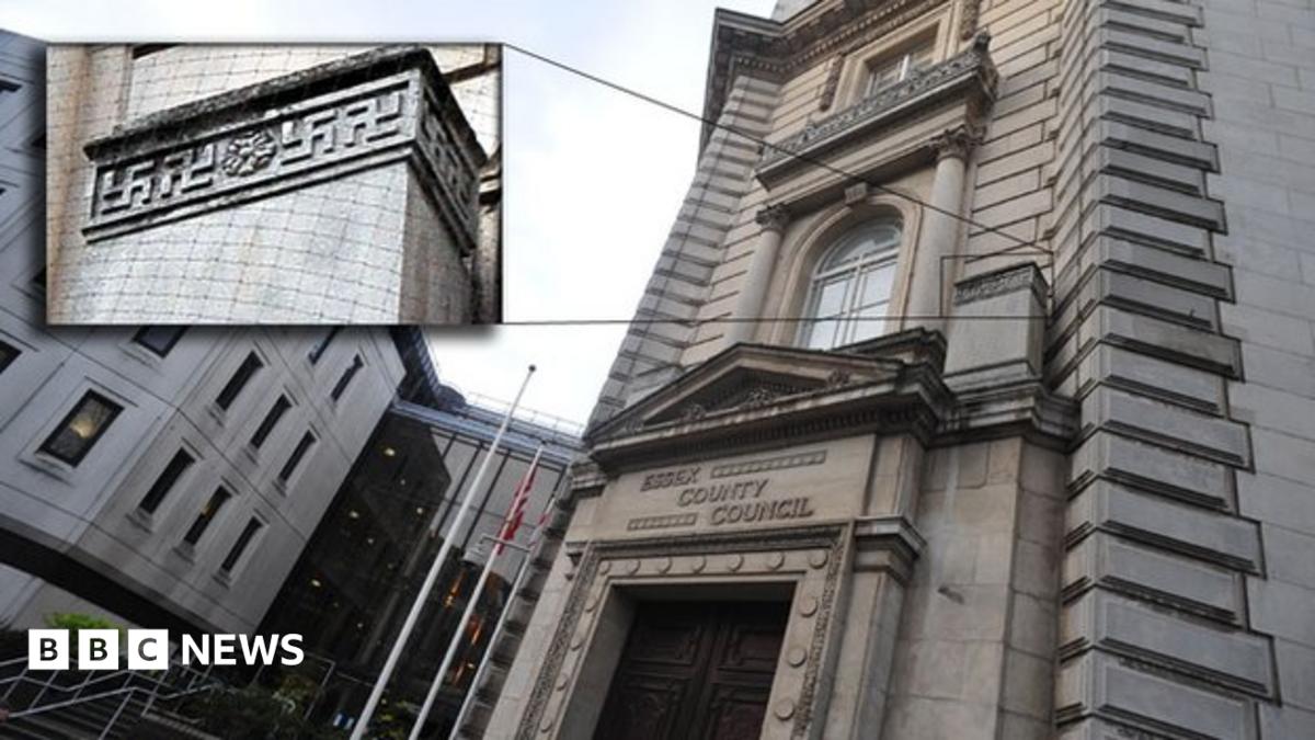 Swastika building question put to Essex County Council - BBC News