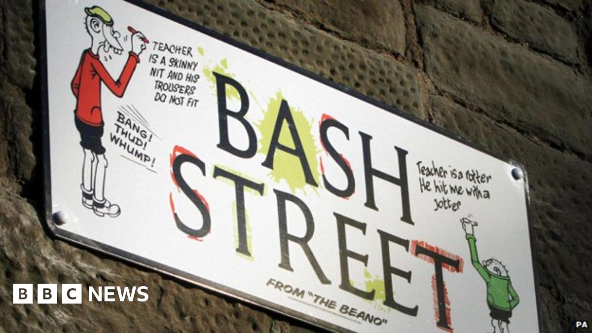 Real Bash Street unveiled in honour of Beano kids - BBC News