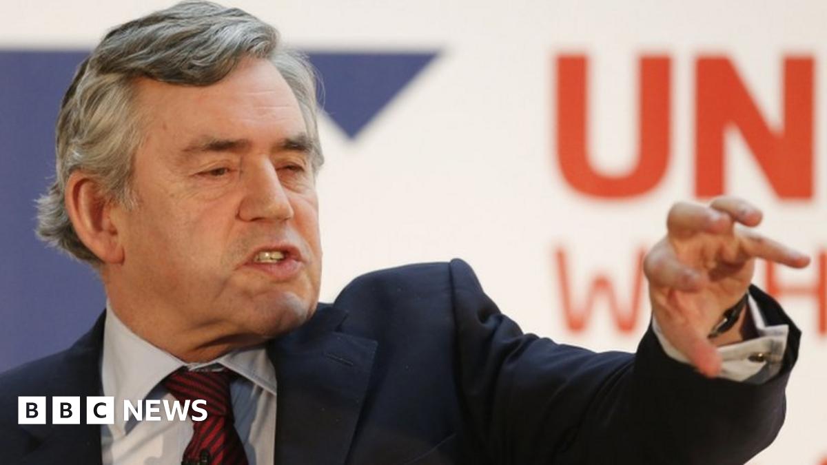 Scottish independence: Gordon Brown outlines 'power-sharing' UK - BBC News