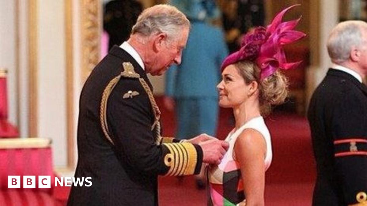 Neath-born singer Katherine Jenkins collects OBE - BBC News