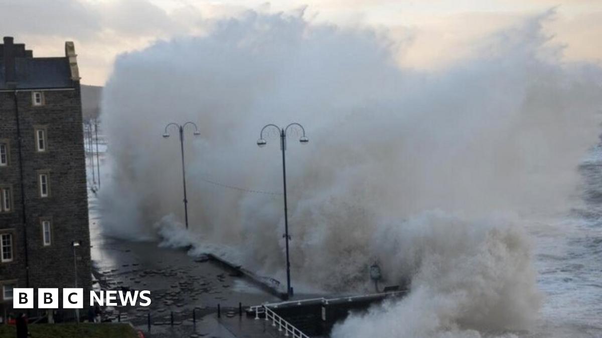 Aberystwyth's storm-hit prom to be repaired before Easter - BBC News