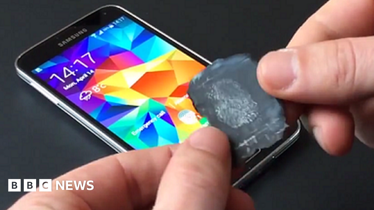 Galaxy S5 fingerprint scanner hacked with glue mould - BBC News