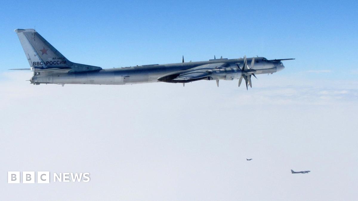Bear hunt: RAF pilots up close to Russian bombers - BBC News