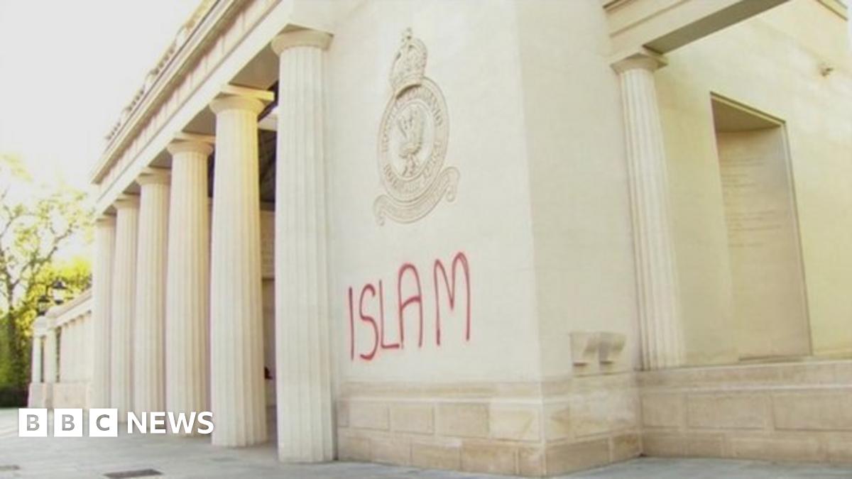 Man admits spraying 'Islam' on RAF Bomber Command Memorial - BBC News